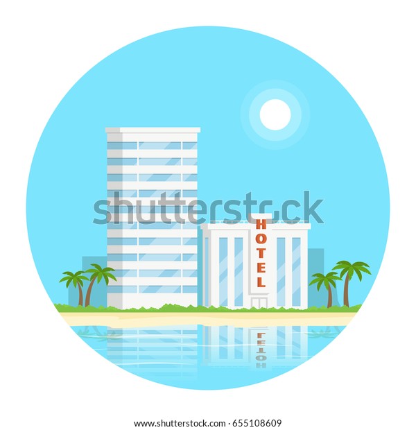 Concept Design Circle Composition Hotel On Stock Vector (Royalty Free ...