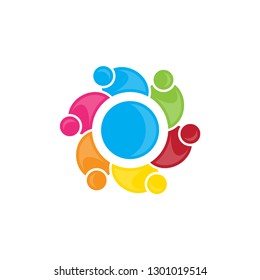 Concept Design Colorful Vector Community People Stock Vector (Royalty ...