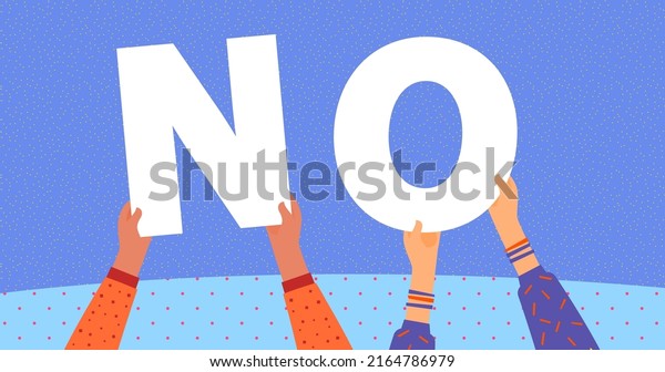 Vektor Stok Concept Disagreement Vector Cartoon Illustration Human ...