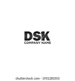 Concept Dsk Letter Logo Design Simple Stock Vector (Royalty Free ...