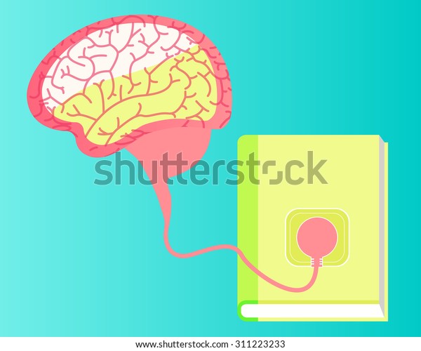 Concept Education Human Brain Wire Connected: เวกเตอร์สต็อก (ปลอดค่า ...