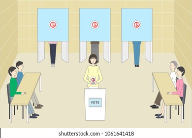 1,550 Voting booth Stock Vectors, Images & Vector Art | Shutterstock
