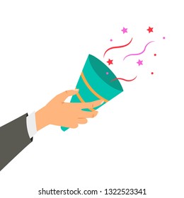 Concept Hand Congratulations On White Background Stock Vector (Royalty ...