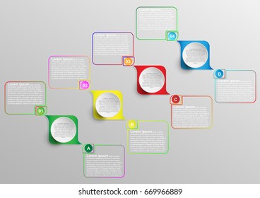 Concept Idea Circle Shape Infographic Template Stock Vector (Royalty ...