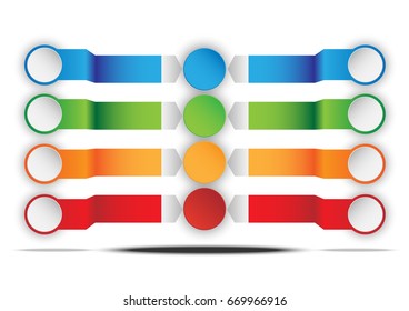 Concept Idea Circle Shape Infographic Template Stock Vector (Royalty ...