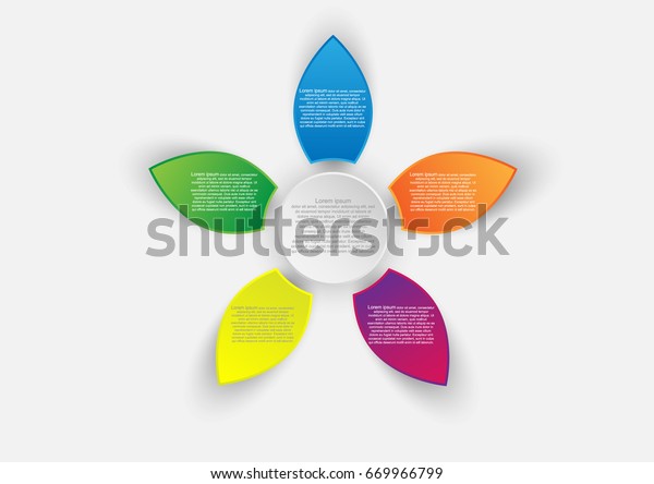 Concept Idea Circle Shape Infographic Template Stock Vector (Royalty ...