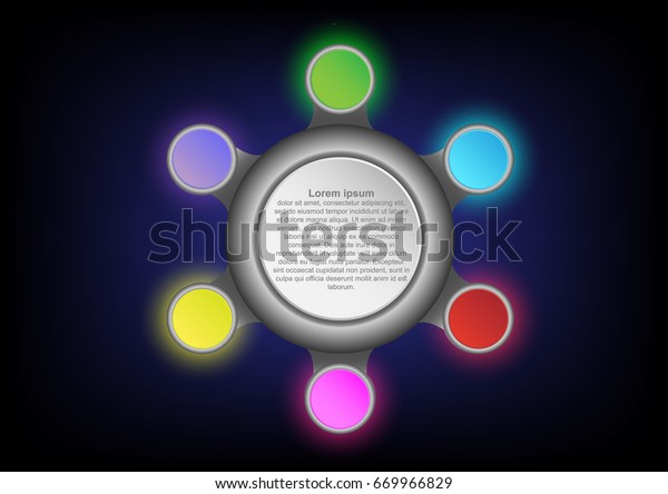 Concept Idea Circle Shape Infographic Template Stock Vector (Royalty ...