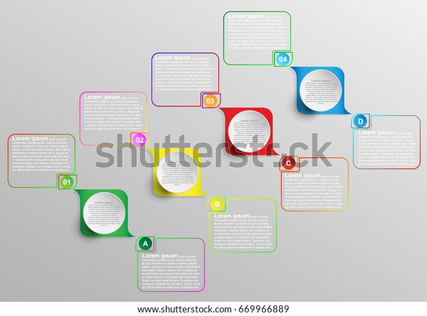 Concept Idea Circle Shape Infographic Template Stock Vector (Royalty ...