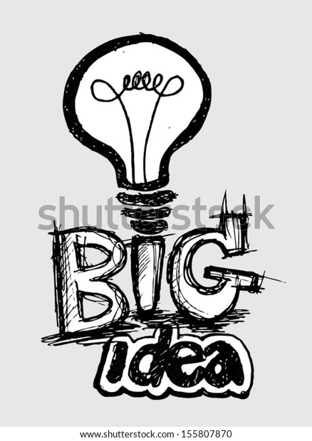 Concept Idea Inspired Bulb Shape Vector Stock Vector (Royalty Free ...