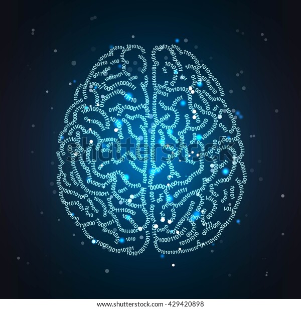 Concept Illustration Human Brain Formed Out Stock Vector (Royalty Free ...
