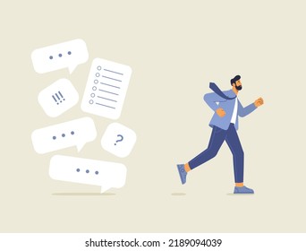 Concept Illustration Problems Work Business Businessman Stock Vector ...