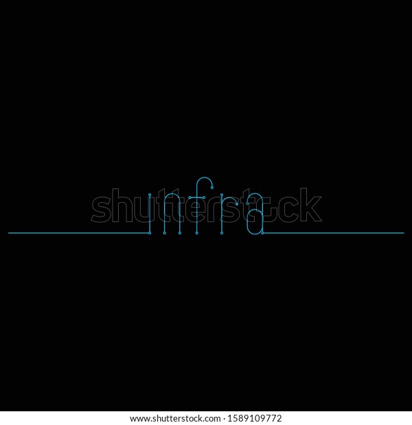 Concept Infra Circuit Logo Technology Logo: vector de stock (libre de ...