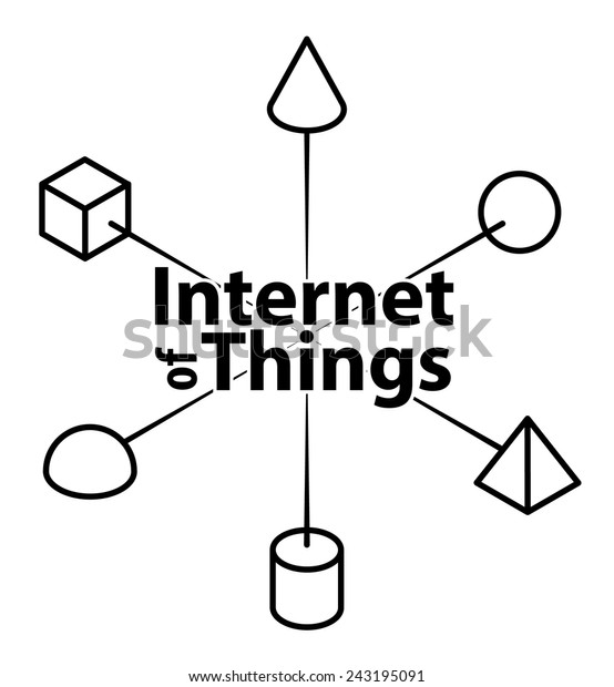 Concept Internet Things Diagram Showing Interconnected 스톡 벡터(로열티 프리 ...