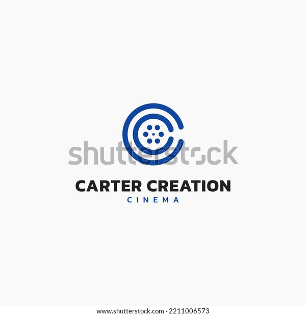 Concept Letter C Logo Cinema Vector Stock Vector (Royalty Free ...
