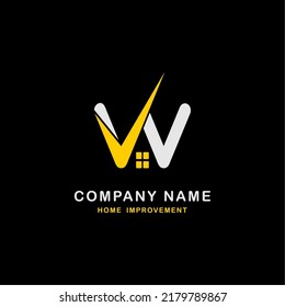 Concept Logo Design W House Company Stock Vector (Royalty Free ...