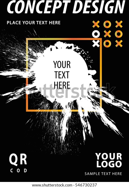 Concept Magazine Cover Vector Stock Vector (Royalty Free) 546730237 ...