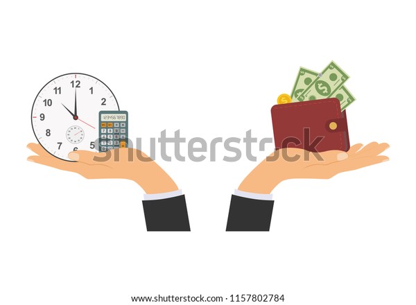 Concept Managing Your Time Money Time Stock Vector (Royalty Free ...