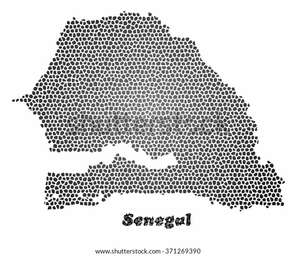 Concept Map Senegal Vector Design Illustration Stock Vector (Royalty ...