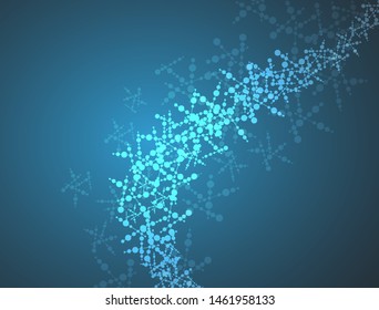 Concept Physics Molecular Structure Dna Vector: vector de stock (libre ...