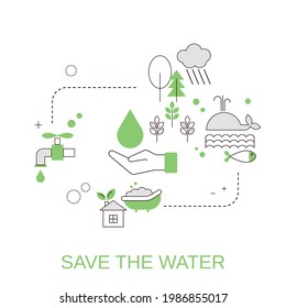 33 Rational Use Of Water Stock Vectors, Images & Vector Art | Shutterstock