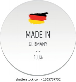 Concept Sticker Made Germany Vector File Stock Vector (Royalty Free ...