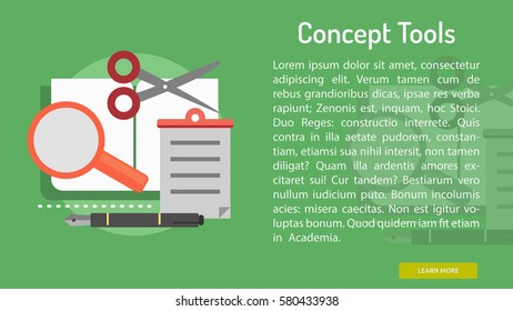 Concept Tools Conceptual Banner Stock Vector (Royalty Free) 580433938