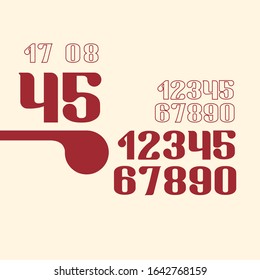 Concept Vector Design Numbers Style Stock Vector (Royalty Free ...