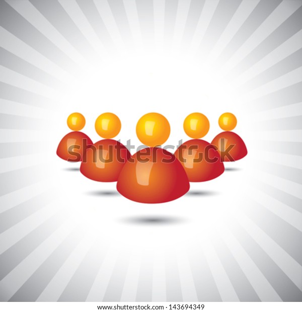 Concept Vector Graphic Employees Business People Stock Vector (Royalty ...