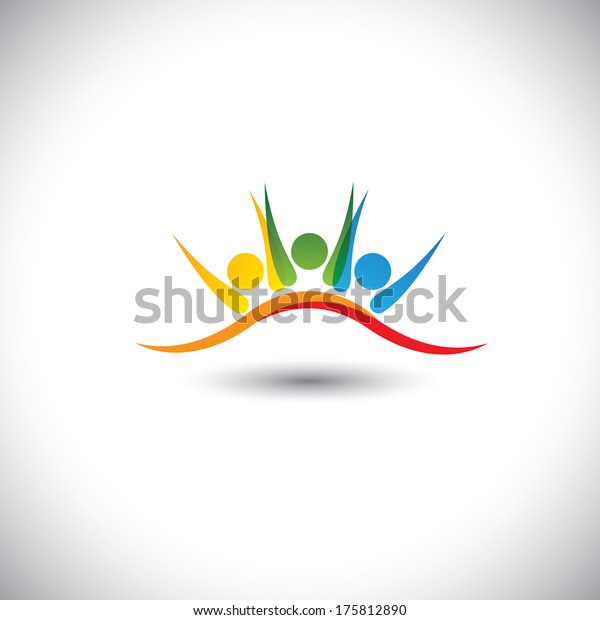 행복한 친구의 아이콘 이 그림은 또한 스톡 벡터(로열티 프리) 175812890 | Shutterstock