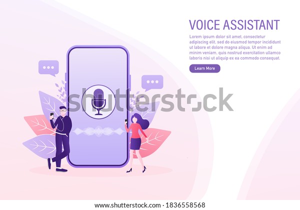 Concept Vector Illustration Young People Voice Stock Vector (Royalty ...