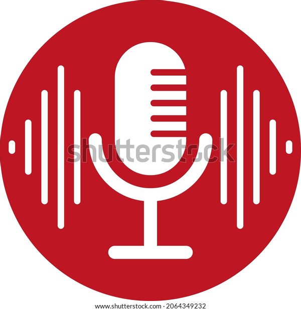 Concept Voice Recognition Sound Wave Imitation Stock Vector (Royalty ...