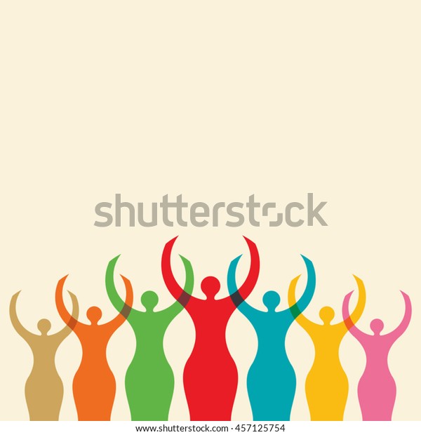 Concept Woman Power Vector Stock Vector (Royalty Free) 457125754