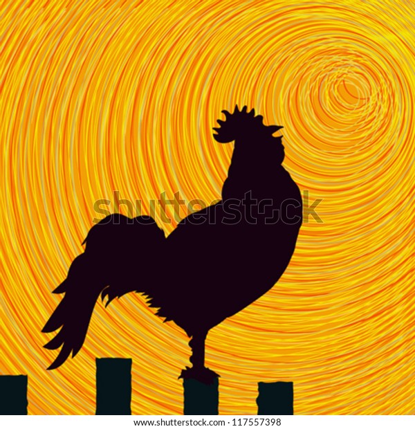 Conceptual Graphic Rooster Abstract Art Stock Vector (Royalty Free ...