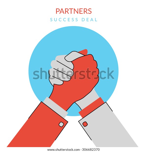 Conceptual Illustration Competition Between Two Business Stock Vector ...