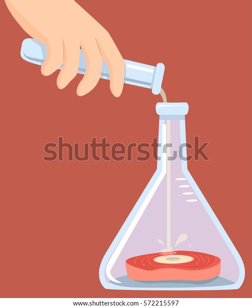 Conceptual Illustration Featuring Man Pouring Chemicals Stock Vector ...