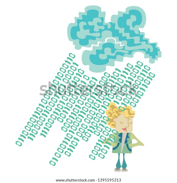 Conceptual Illustration Getting Unsolicited Messages Advertisement ...