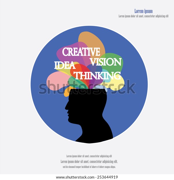 Conceptual Illustration Open Minded Man Open Stock Vector (Royalty Free ...