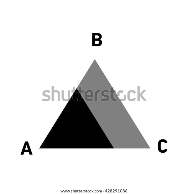 Conceptual Infographic Simple Traingle Chart Modern Stock Vector ...