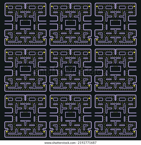 Conceptual Labyrinth Game Modern Arcade Video Stock Vector (Royalty ...