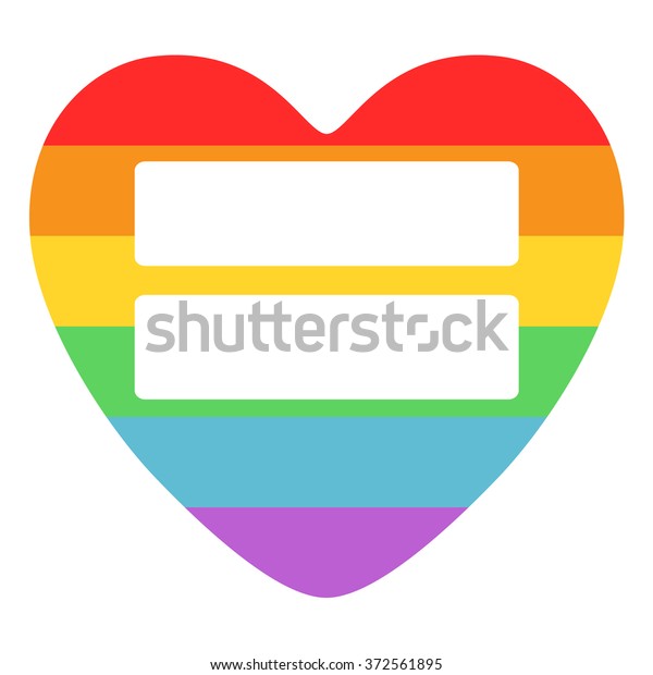 Conceptual Poster Lgbt Support Symbol Rainbow Stock Vector (Royalty ...