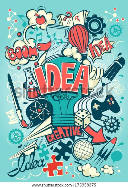 Conceptual Representation Idea Inspiration Stock Vector (Royalty Free ...