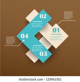 Four Parts Design Element Fully Editable Stock Vector (Royalty Free ...