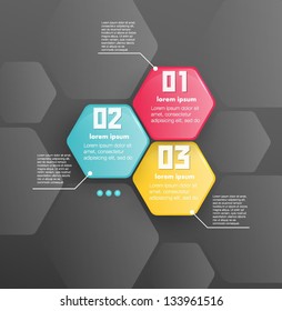 Conceptual Vector Design Template Infographics Element Stock Vector ...