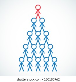Conceptual Vector Illustration Stick Figures Building: vetor stock ...