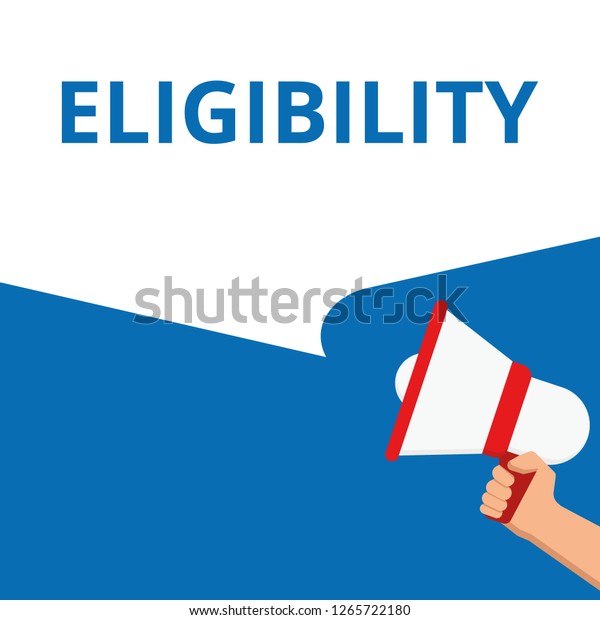 Conceptual Writing Showing Eligibility Vector Illustration Stock Vector ...