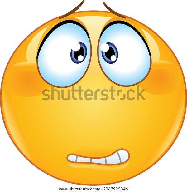 Concerned Worry Emoji Emoticon 库存矢量图（免版税）2067925346 | Shutterstock