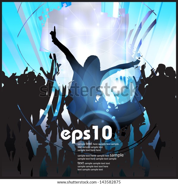 Concert Vector Illustration Stock Vector (Royalty Free) 143582875 ...