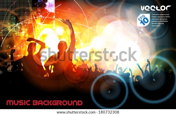 Concert Vector Illustration Stock Vector (Royalty Free) 180732308 ...