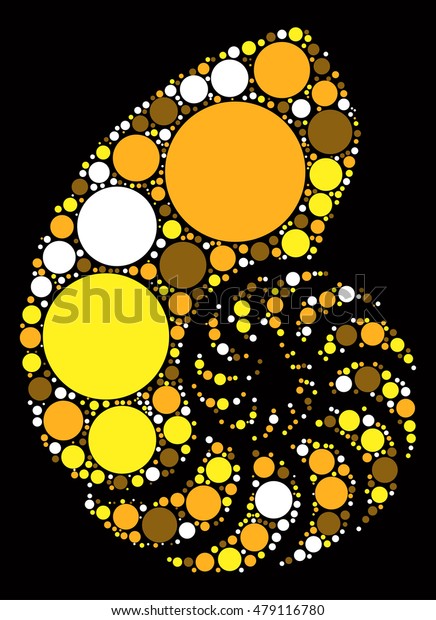 Conch Shape Vector Design By Color Stock Vector (Royalty Free ...