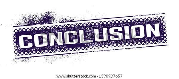 Conclusion Rubber Stamp Vector Illustration Stock Vector (Royalty Free ...